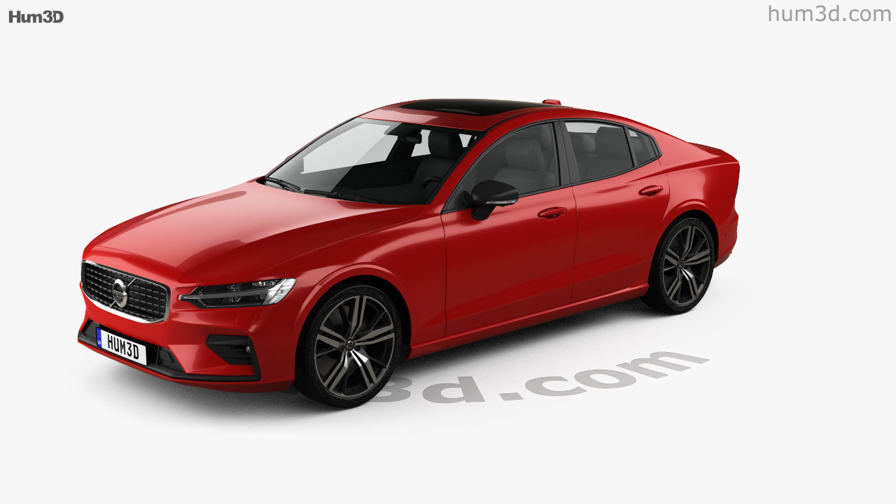 360 view of Volvo S60 T6 R-Design 2021 3D model - 3DModels store