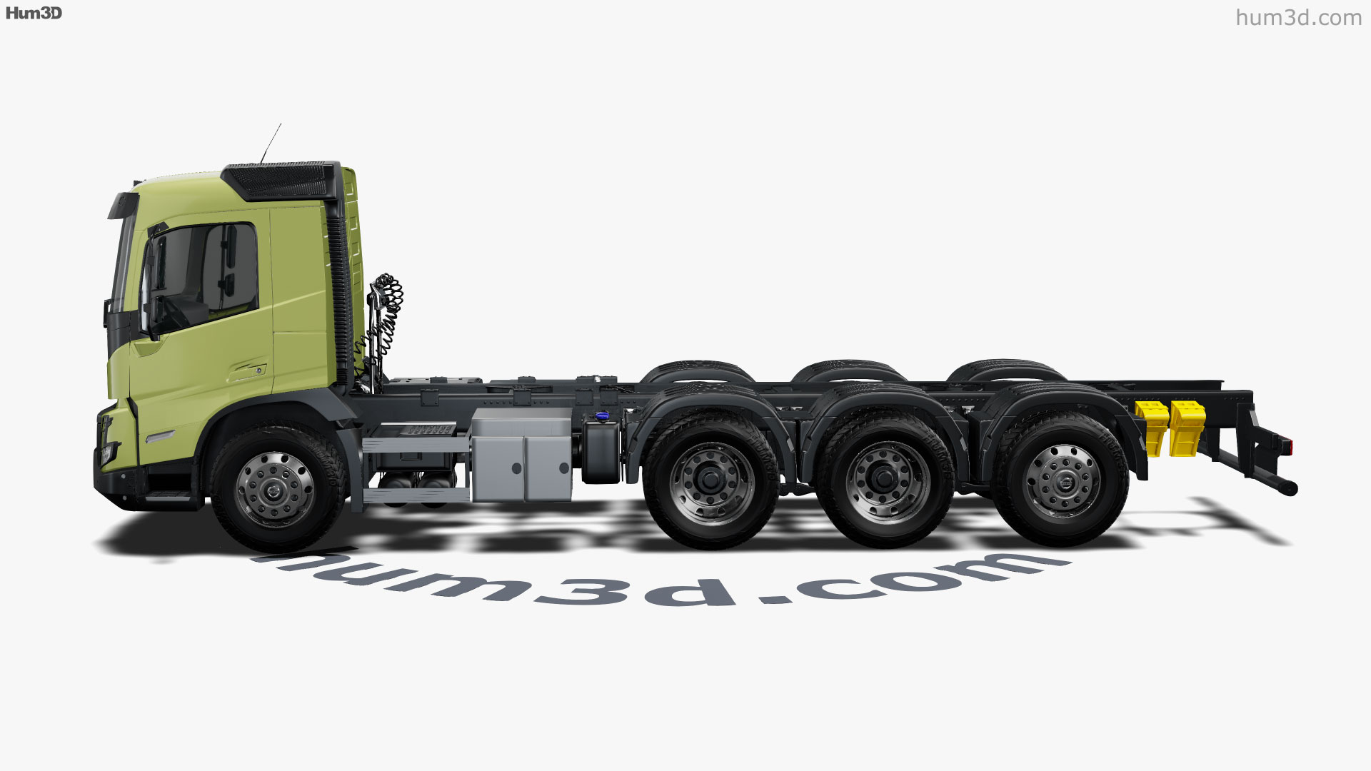 360 view of Volvo FMX Day Cab Chassis Truck 4-axle 2023 3D model ...