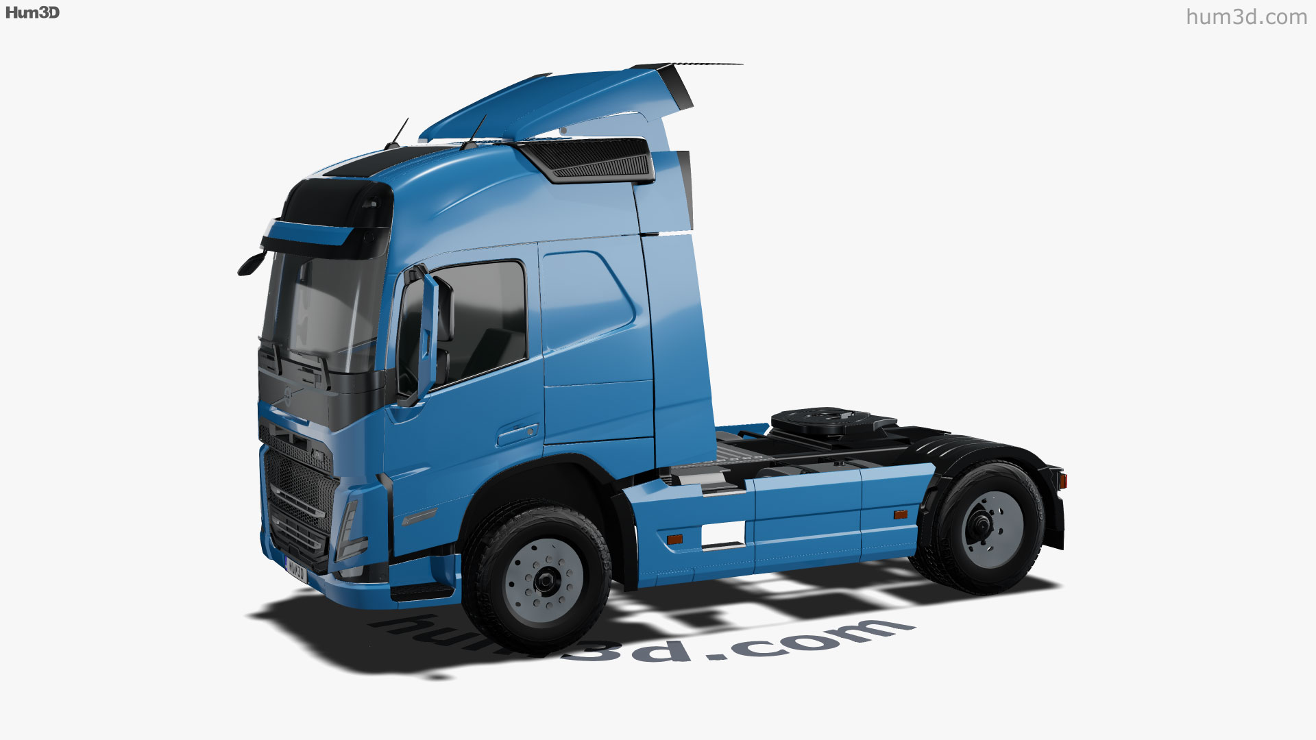 360 view of Volvo FM Tractor Truck 2023 3D model - 3DModels store