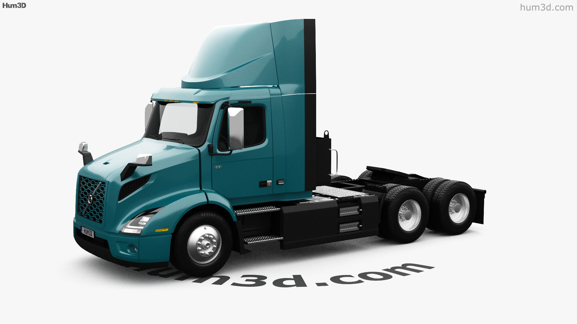 360 view of Volvo VNR Electric Tractor Truck 3-axle 2024 3D model ...
