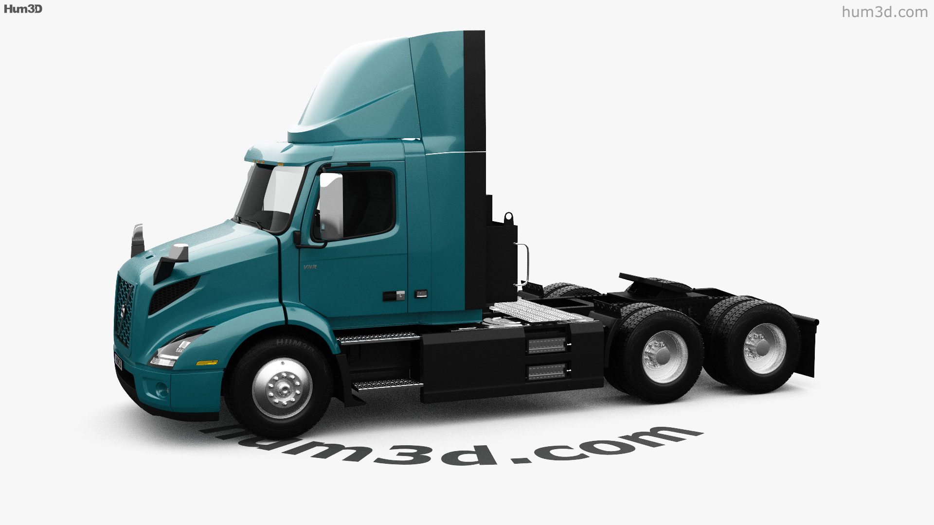 360 view of Volvo VNR Electric Tractor Truck 3-axle 2024 3D model ...