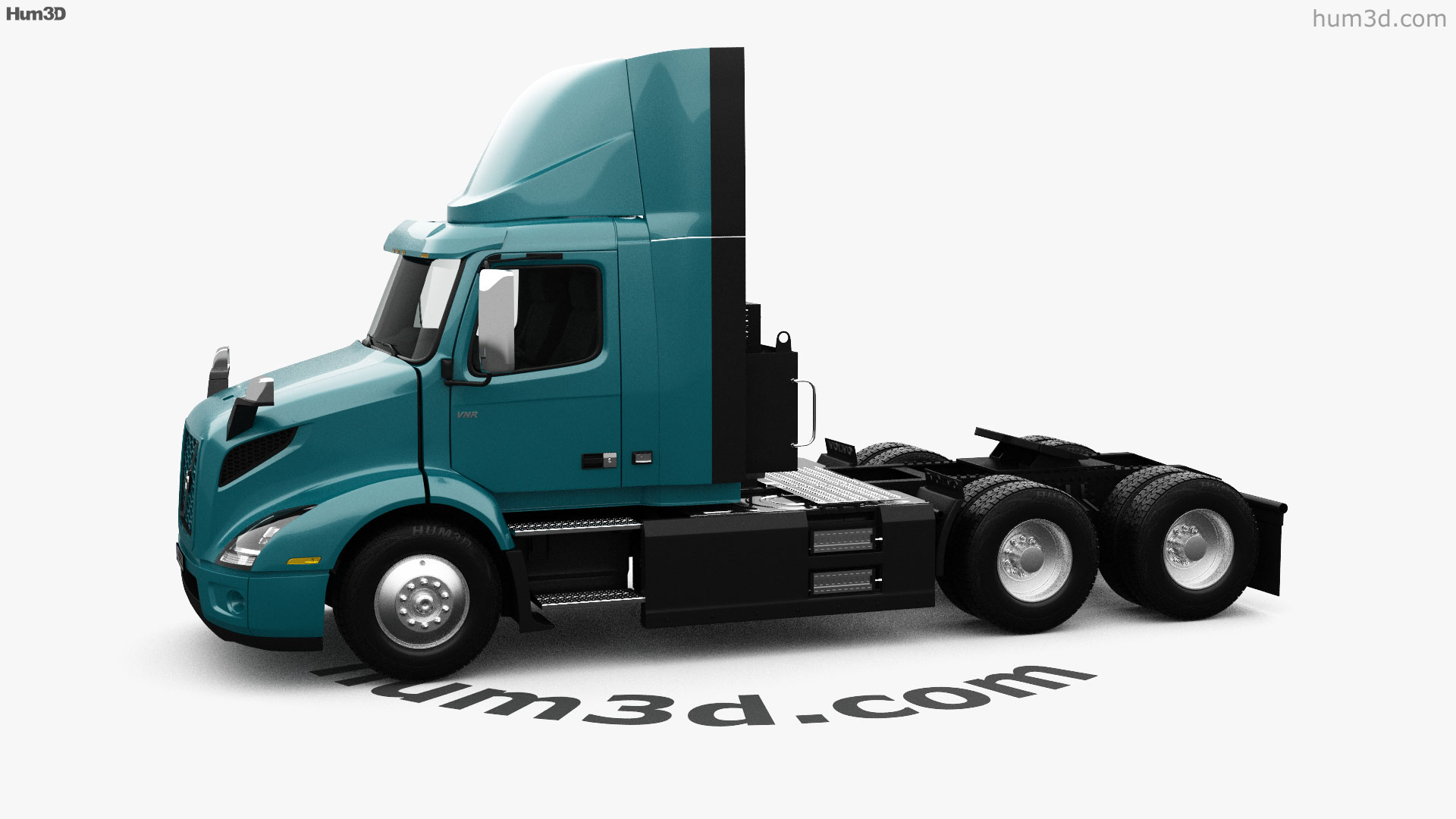 360 view of Volvo VNR Electric Tractor Truck 3-axle 2024 3D model ...