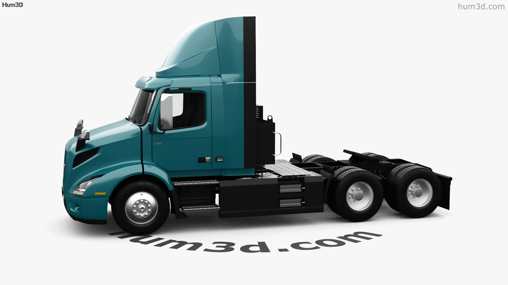 360 view of Volvo VNR Electric Tractor Truck 3-axle 2024 3D model ...