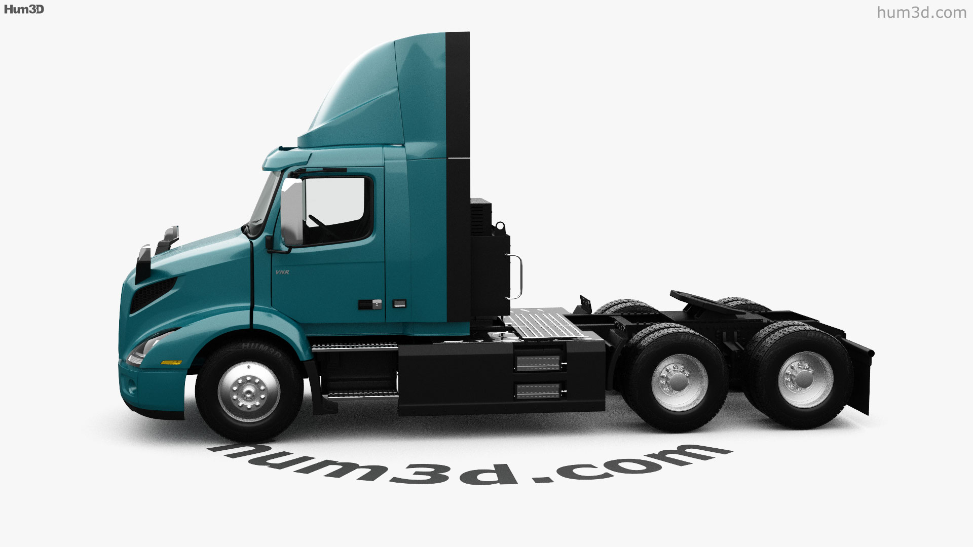 360 view of Volvo VNR Electric Tractor Truck 3-axle 2024 3D model ...