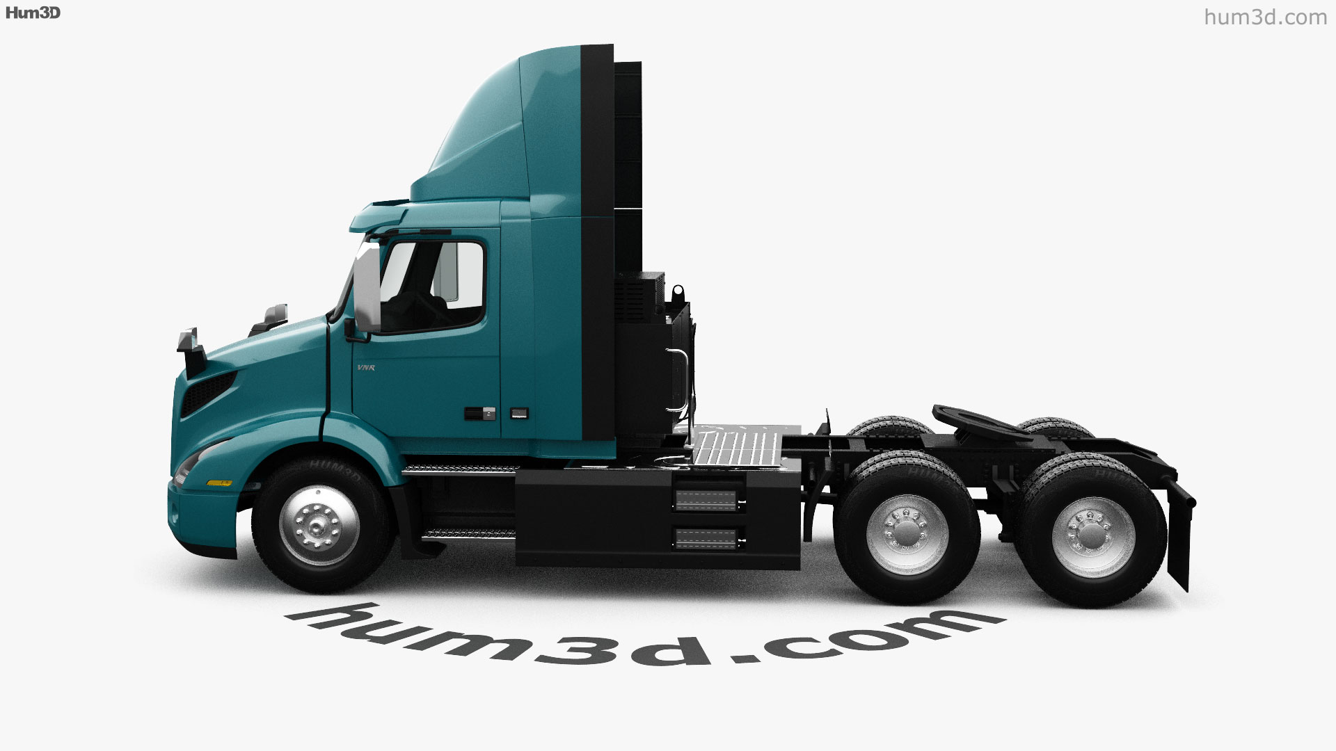 360 view of Volvo VNR Electric Tractor Truck 3-axle 2024 3D model ...