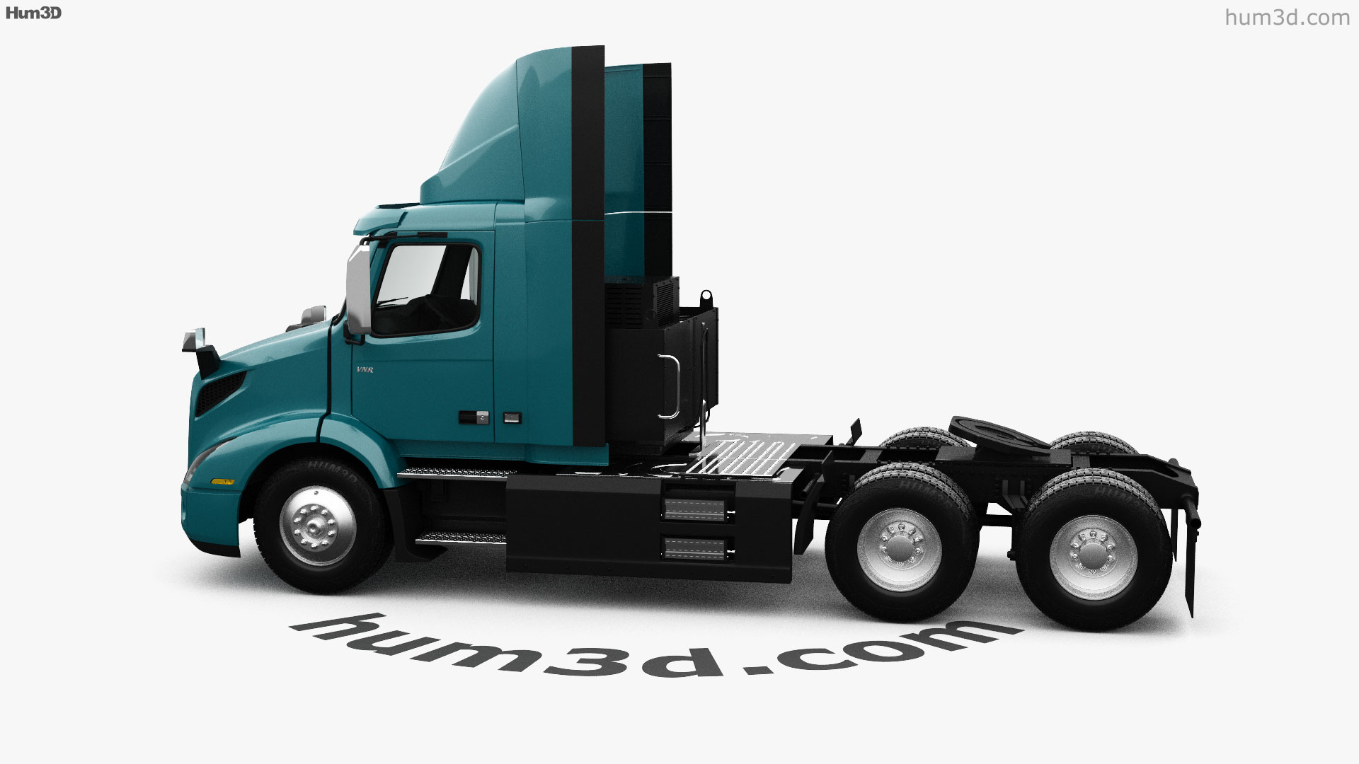 360 view of Volvo VNR Electric Tractor Truck 3-axle 2024 3D model ...