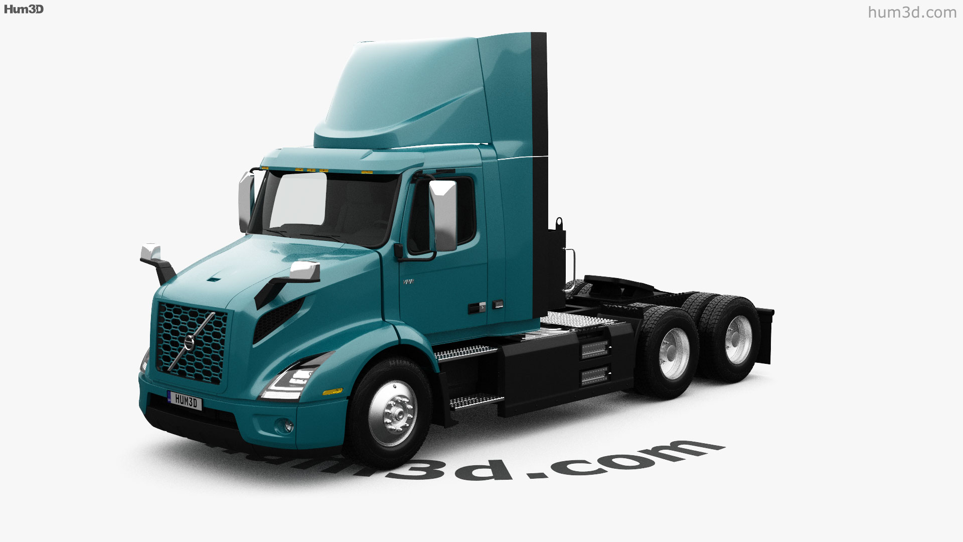360 view of Volvo VNR Electric Tractor Truck 3-axle 2024 3D model ...