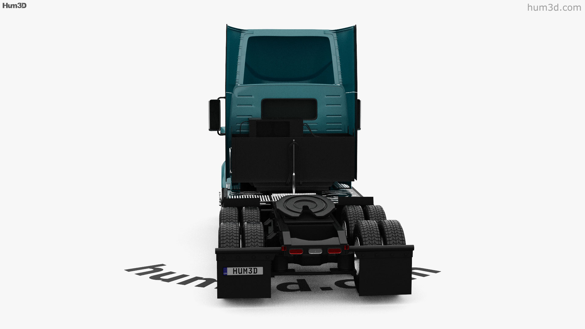 360 view of Volvo VNR Electric Tractor Truck 3-axle 2024 3D model ...