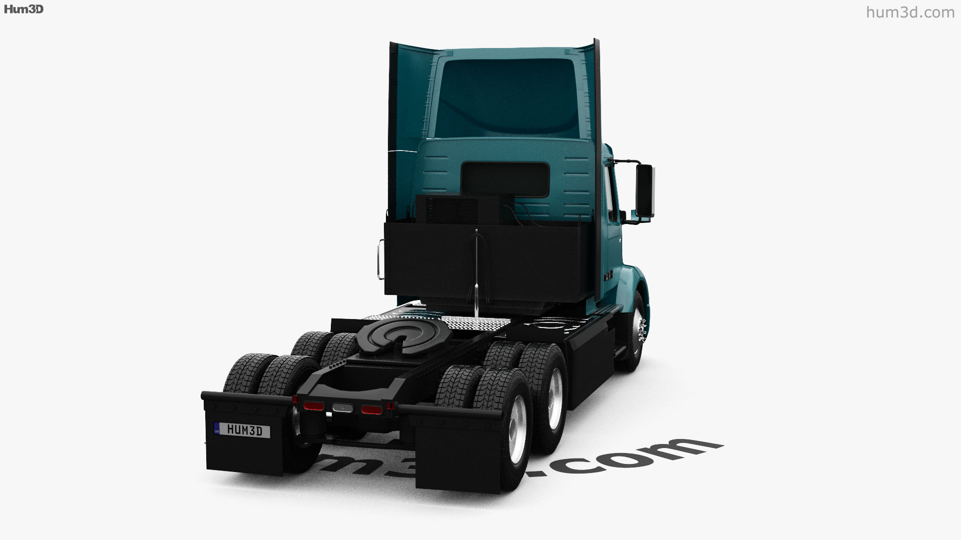 360 view of Volvo VNR Electric Tractor Truck 3-axle 2024 3D model ...