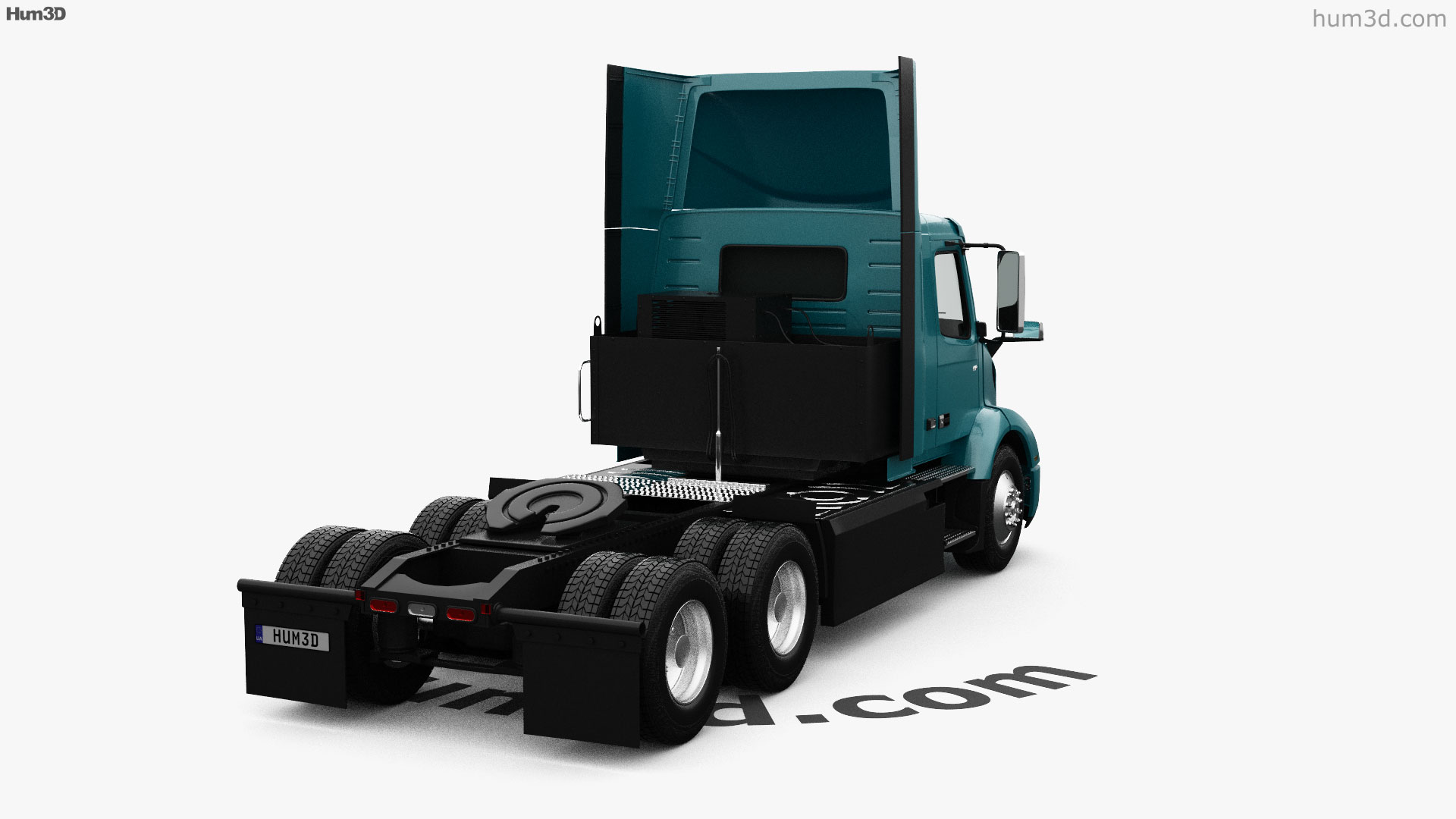 360 view of Volvo VNR Electric Tractor Truck 3-axle 2024 3D model ...