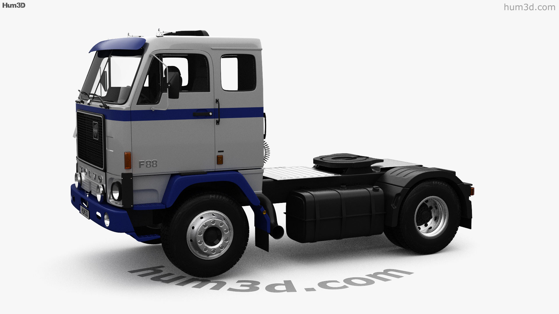 360 view of Volvo F88 Tractor Truck 1968 3D model - 3DModels store
