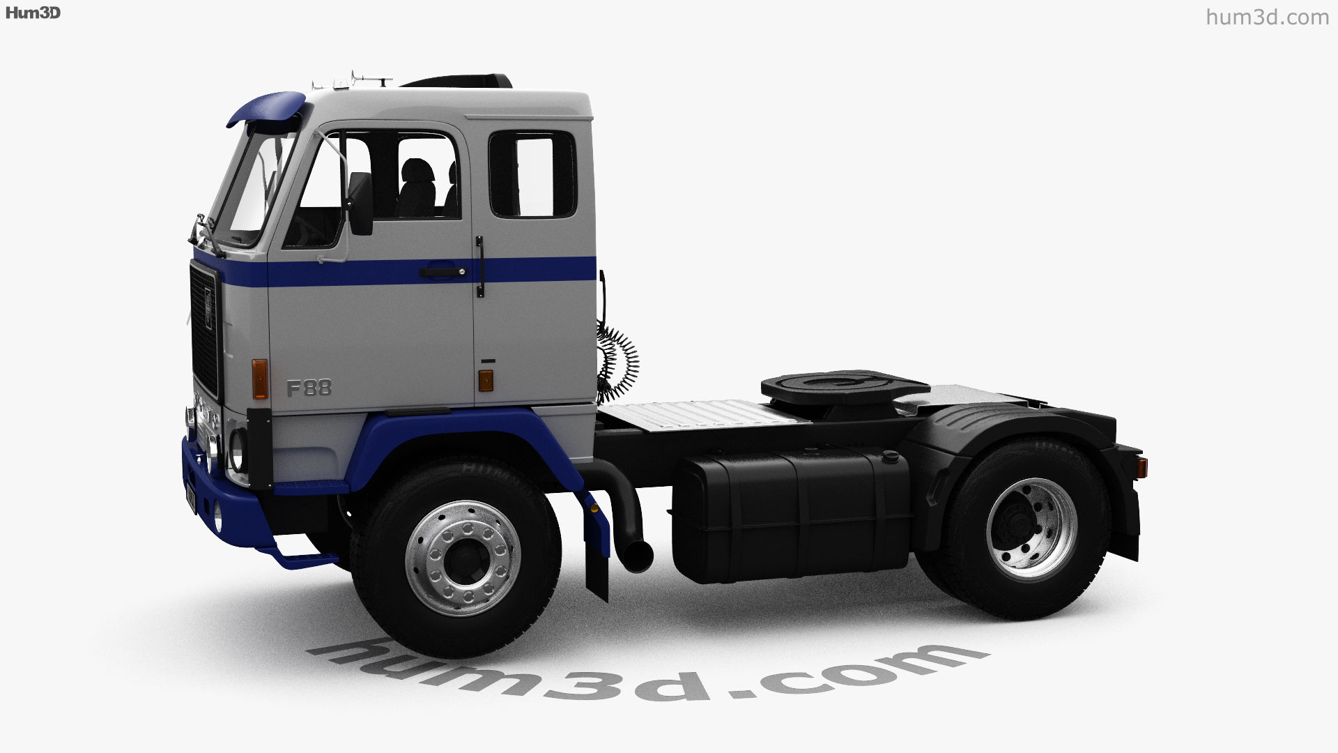 360 view of Volvo F88 Tractor Truck 1968 3D model - 3DModels store