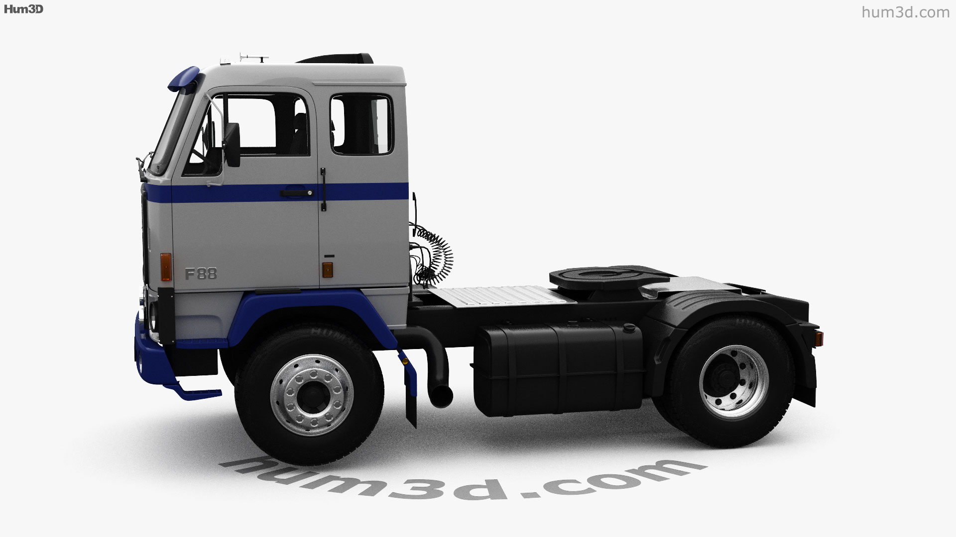 360 view of Volvo F88 Tractor Truck 1968 3D model - 3DModels store