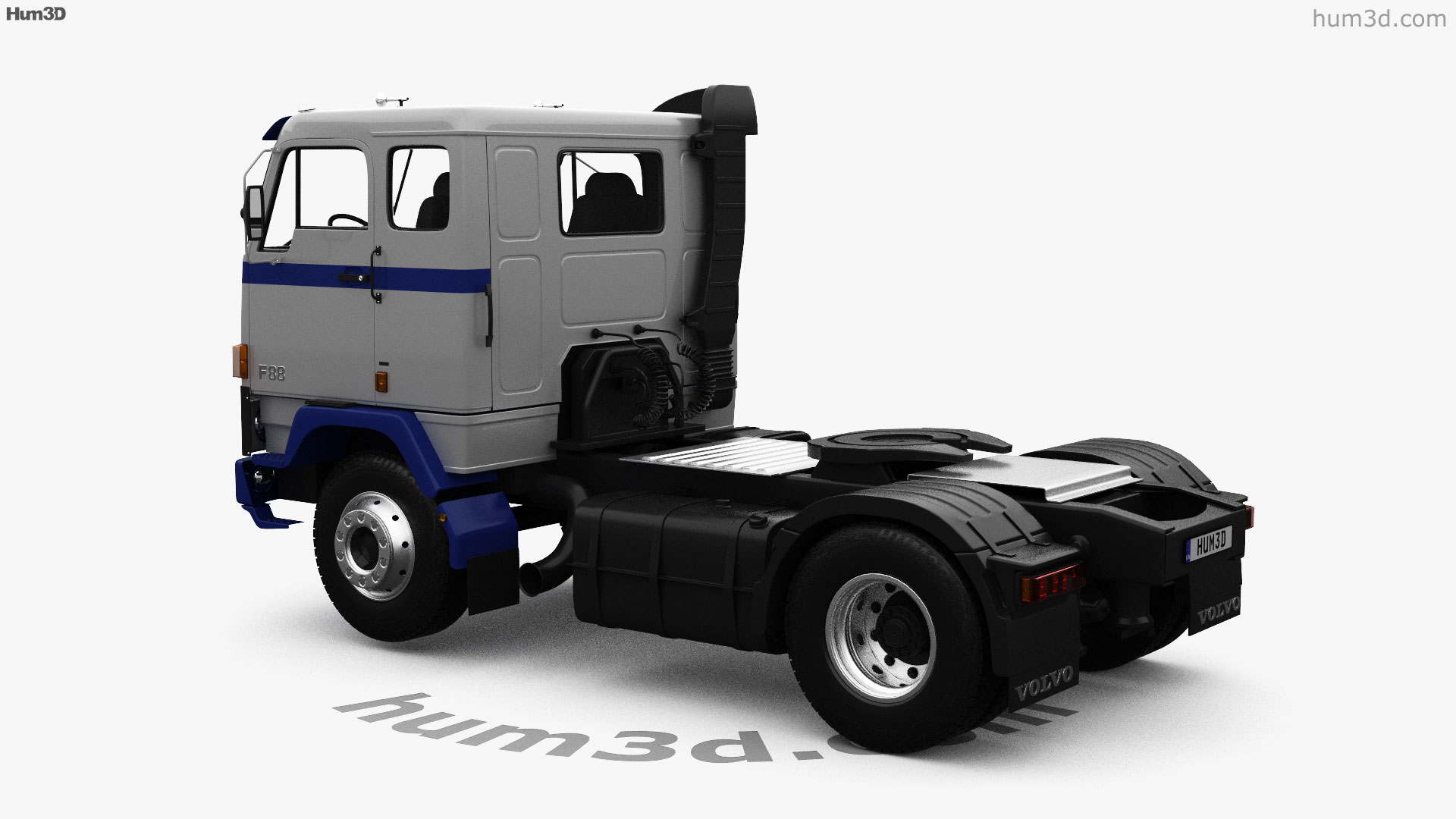 360 view of Volvo F88 Tractor Truck 1968 3D model - 3DModels store