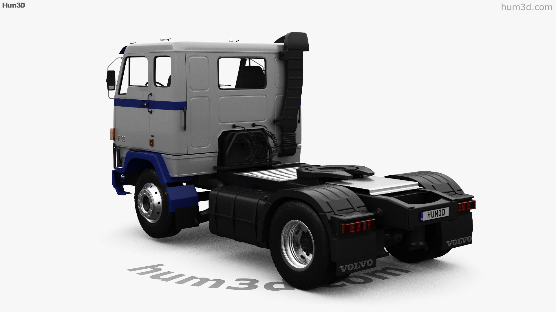 360 view of Volvo F88 Tractor Truck 1968 3D model - 3DModels store