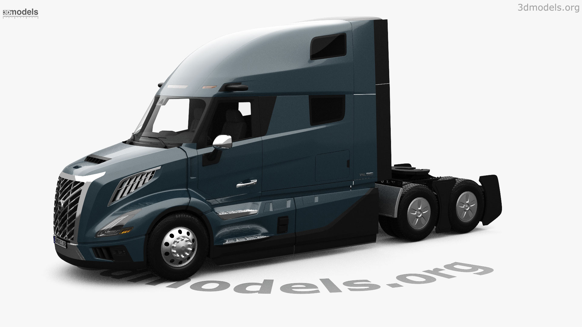 360 view of Volvo VNL 74" Sleeper Cab High Roof Tractor Truck 2024 3D ...