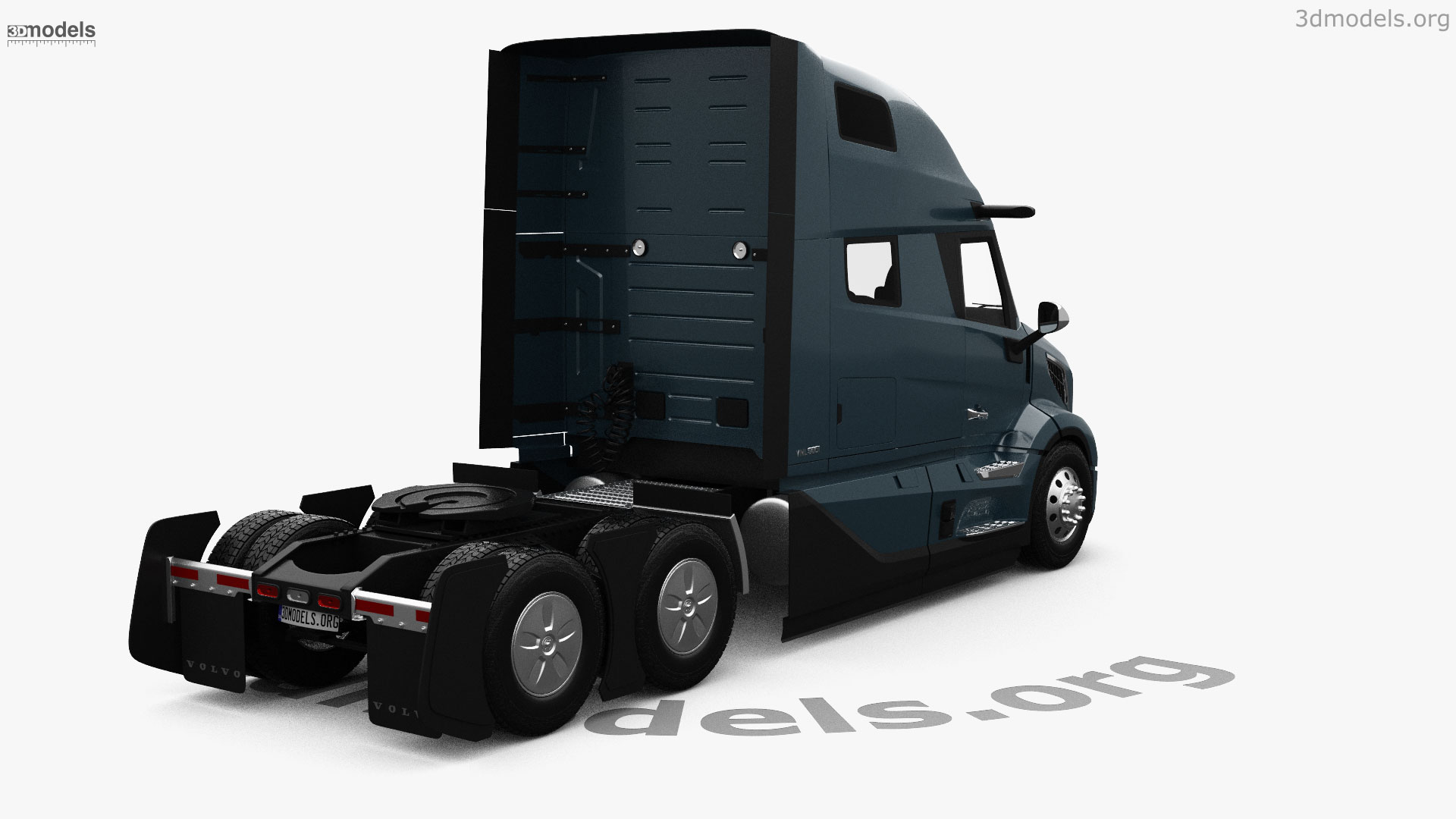360 view of Volvo VNL 74" Sleeper Cab High Roof Tractor Truck 2024 3D ...