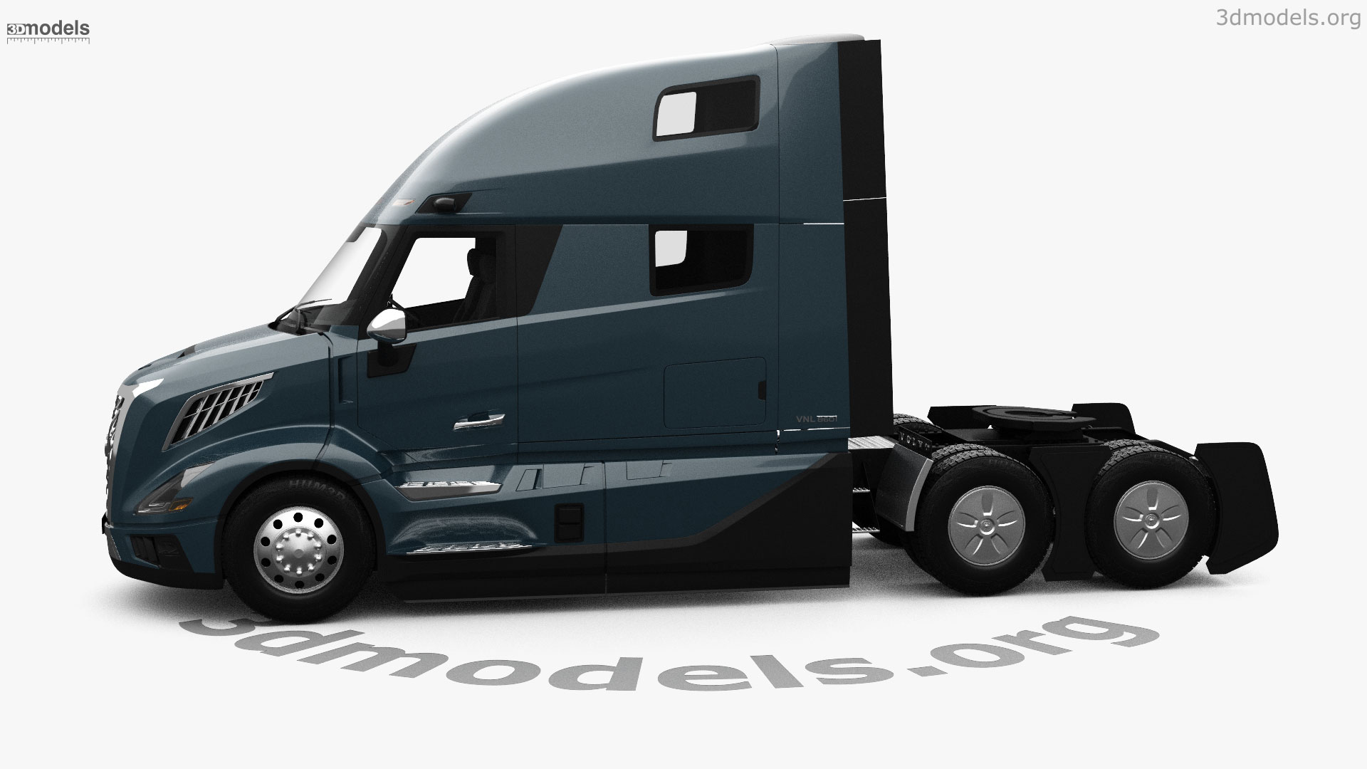 360 view of Volvo VNL 74" Sleeper Cab High Roof Tractor Truck 2024 3D ...