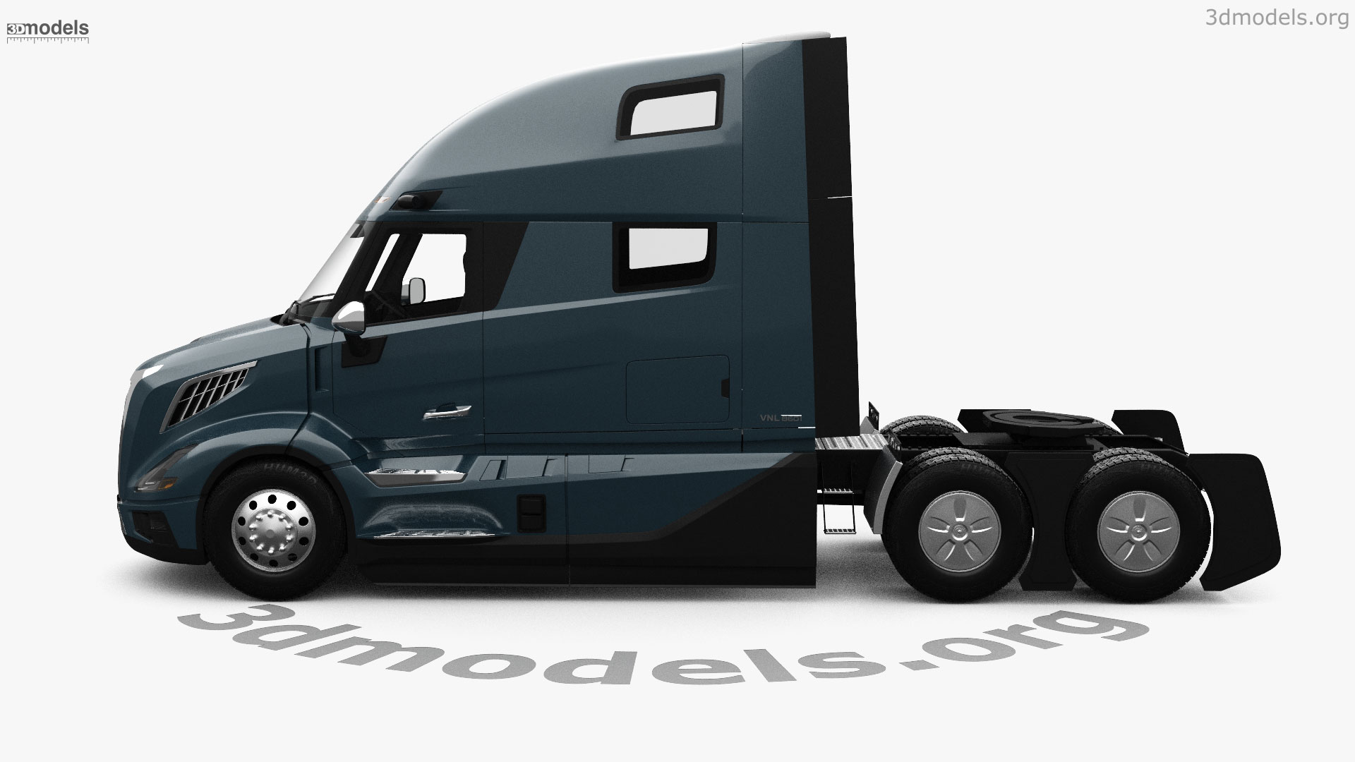 360 view of Volvo VNL 74" Sleeper Cab High Roof Tractor Truck 2024 3D ...