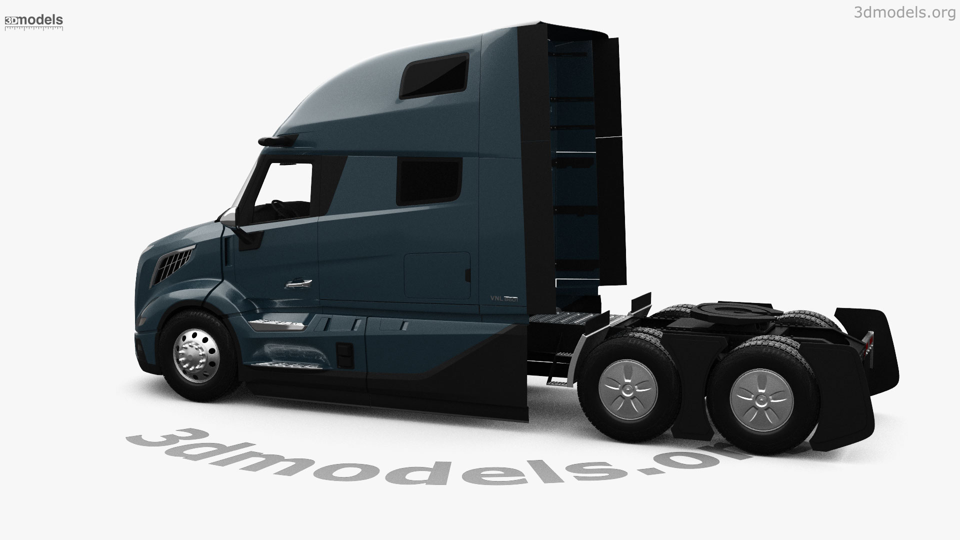 360 view of Volvo VNL 74" Sleeper Cab High Roof Tractor Truck 2024 3D ...
