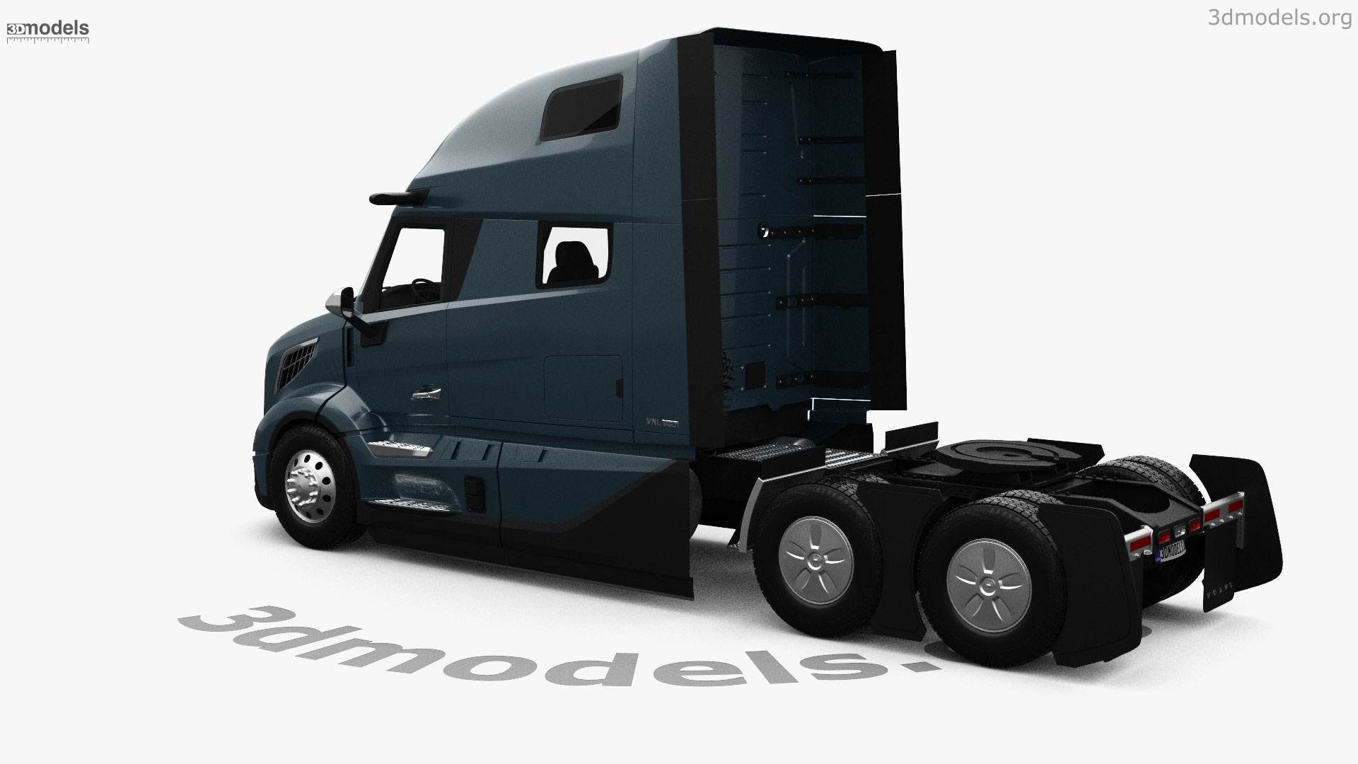 360 view of Volvo VNL 74" Sleeper Cab High Roof Tractor Truck 2024 3D ...