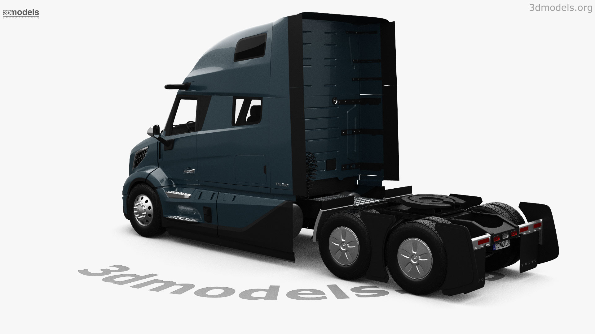 360 view of Volvo VNL 74" Sleeper Cab High Roof Tractor Truck 2024 3D ...