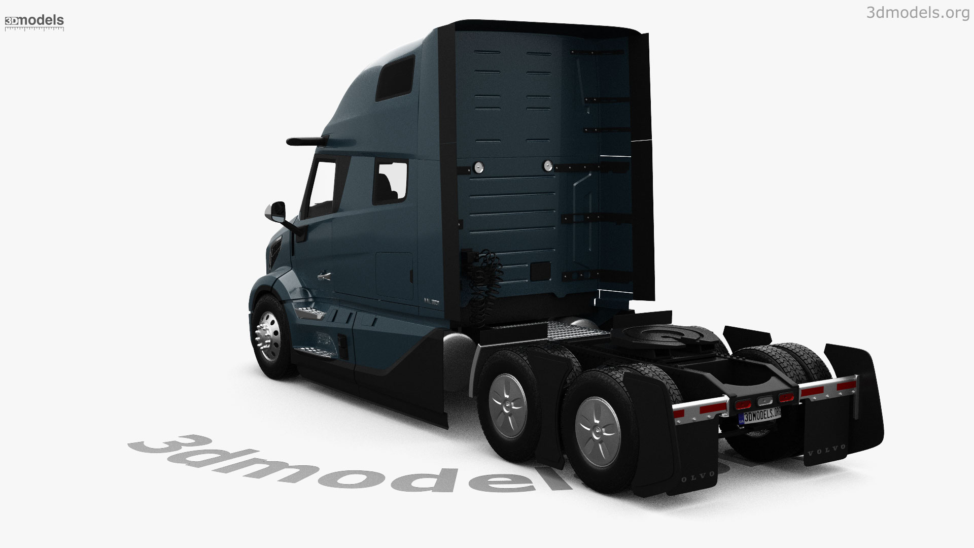 360 view of Volvo VNL 74" Sleeper Cab High Roof Tractor Truck 2024 3D ...