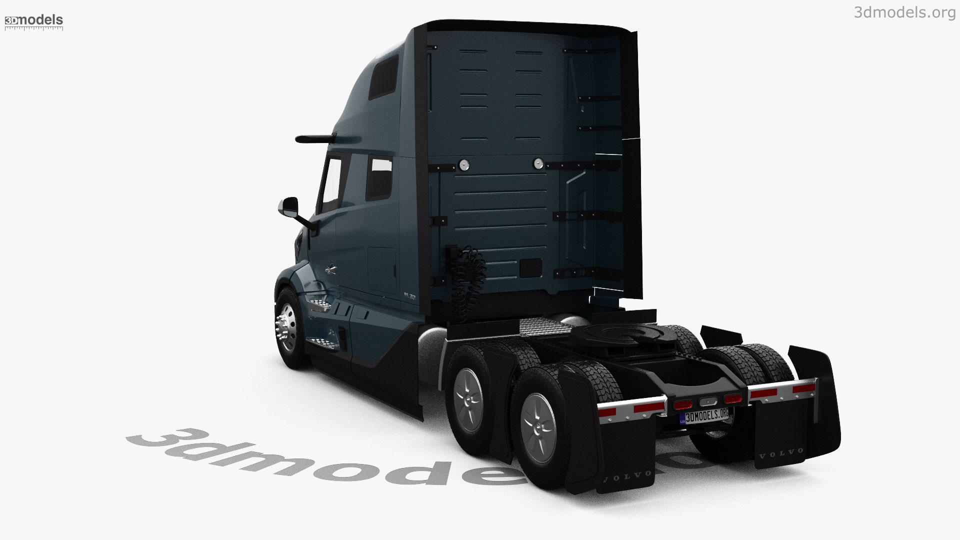 360 view of Volvo VNL 74" Sleeper Cab High Roof Tractor Truck 2024 3D ...
