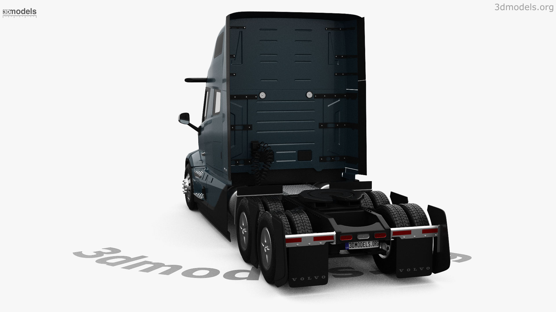 360 view of Volvo VNL 74" Sleeper Cab High Roof Tractor Truck 2024 3D ...