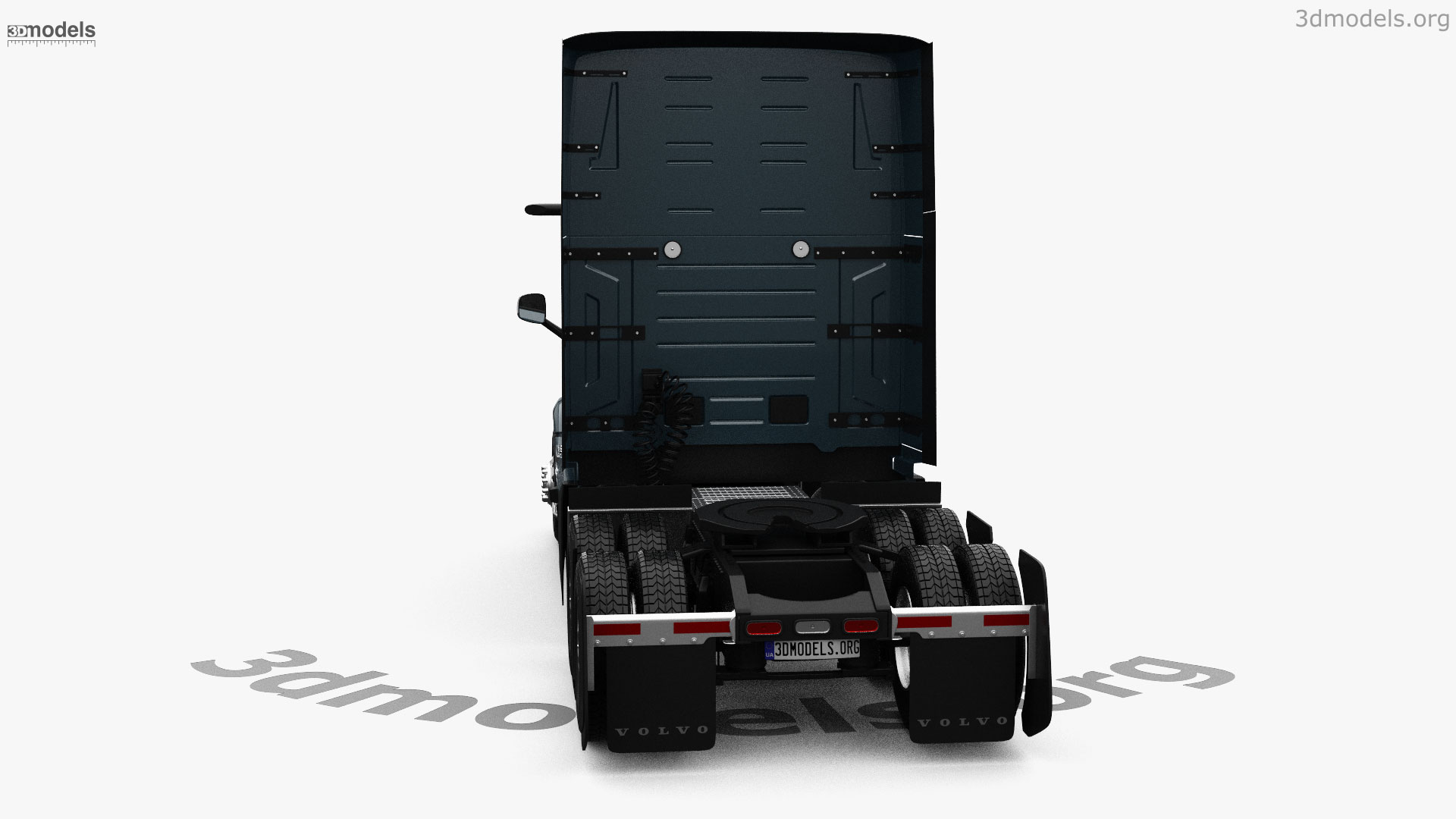 360 view of Volvo VNL 74" Sleeper Cab High Roof Tractor Truck 2024 3D ...