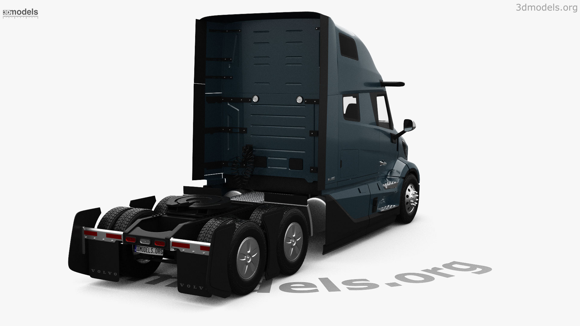 360 view of Volvo VNL 74" Sleeper Cab High Roof Tractor Truck 2024 3D ...