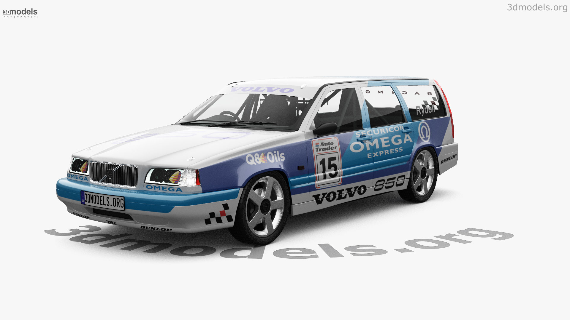 360 view of Volvo 855 BTCC 1996 3D model - 3DModels store
