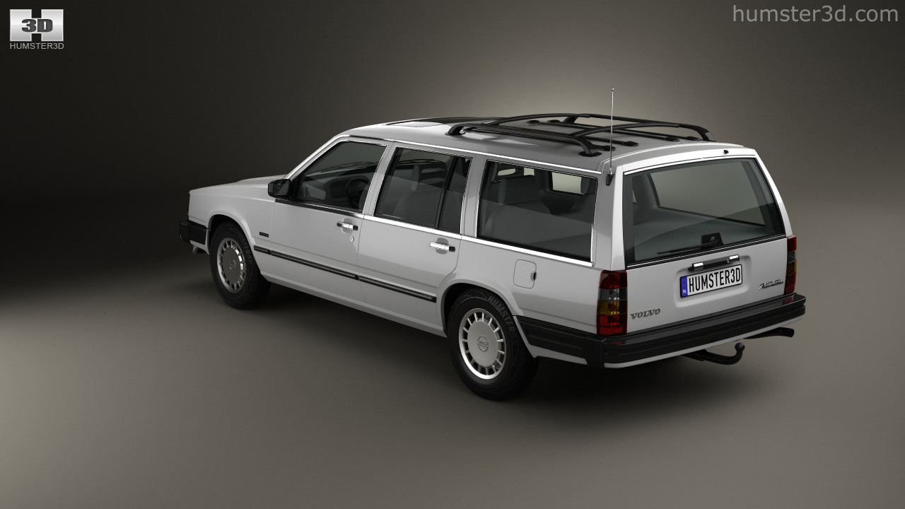 360 view of Volvo 745 kombi 1992 US 3D model - 3DModels store