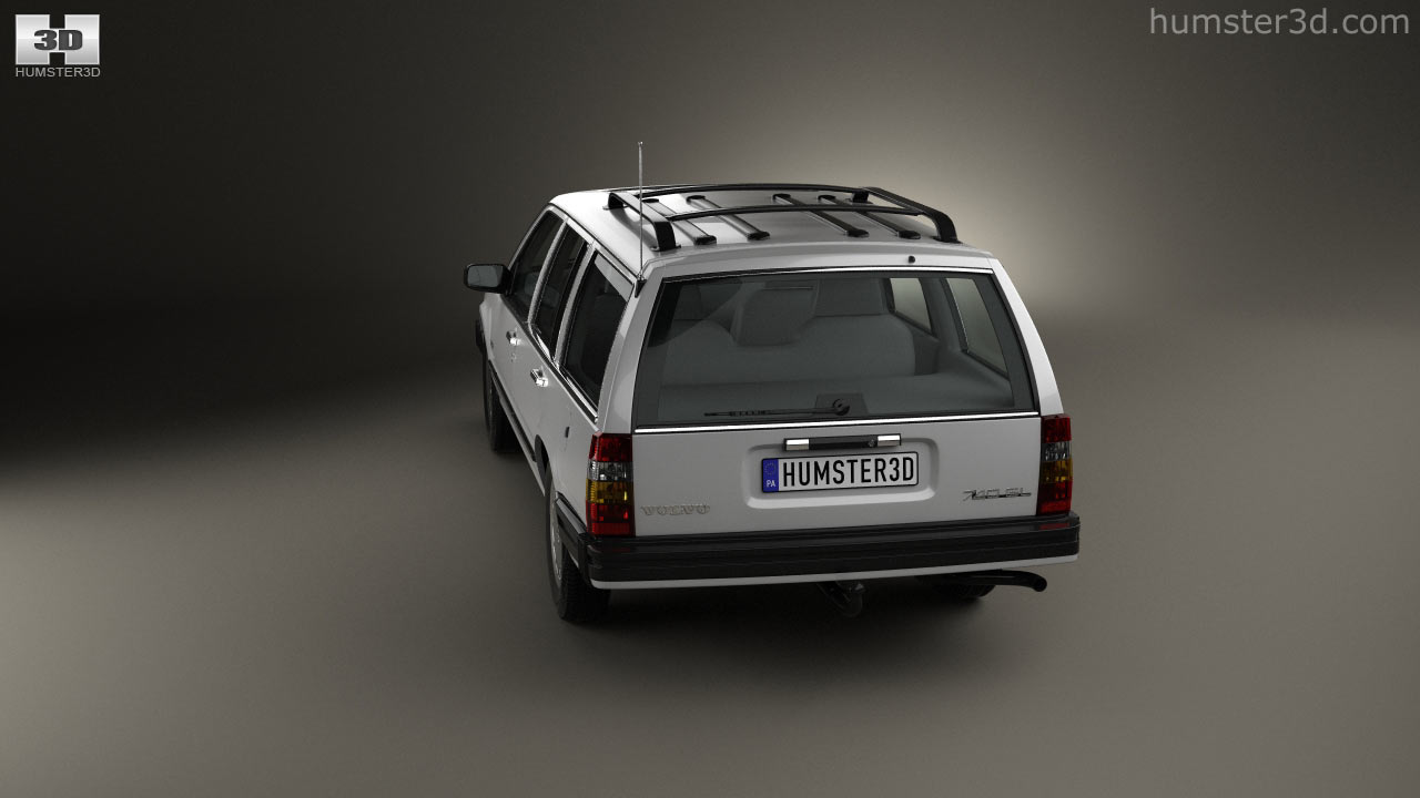 360 view of Volvo 745 kombi 1992 US 3D model - 3DModels store