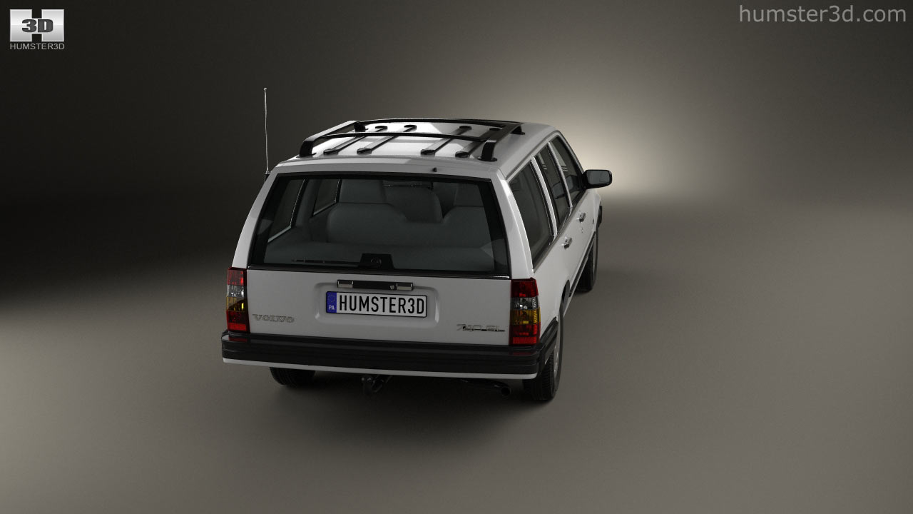 360 view of Volvo 745 kombi 1992 US 3D model - 3DModels store