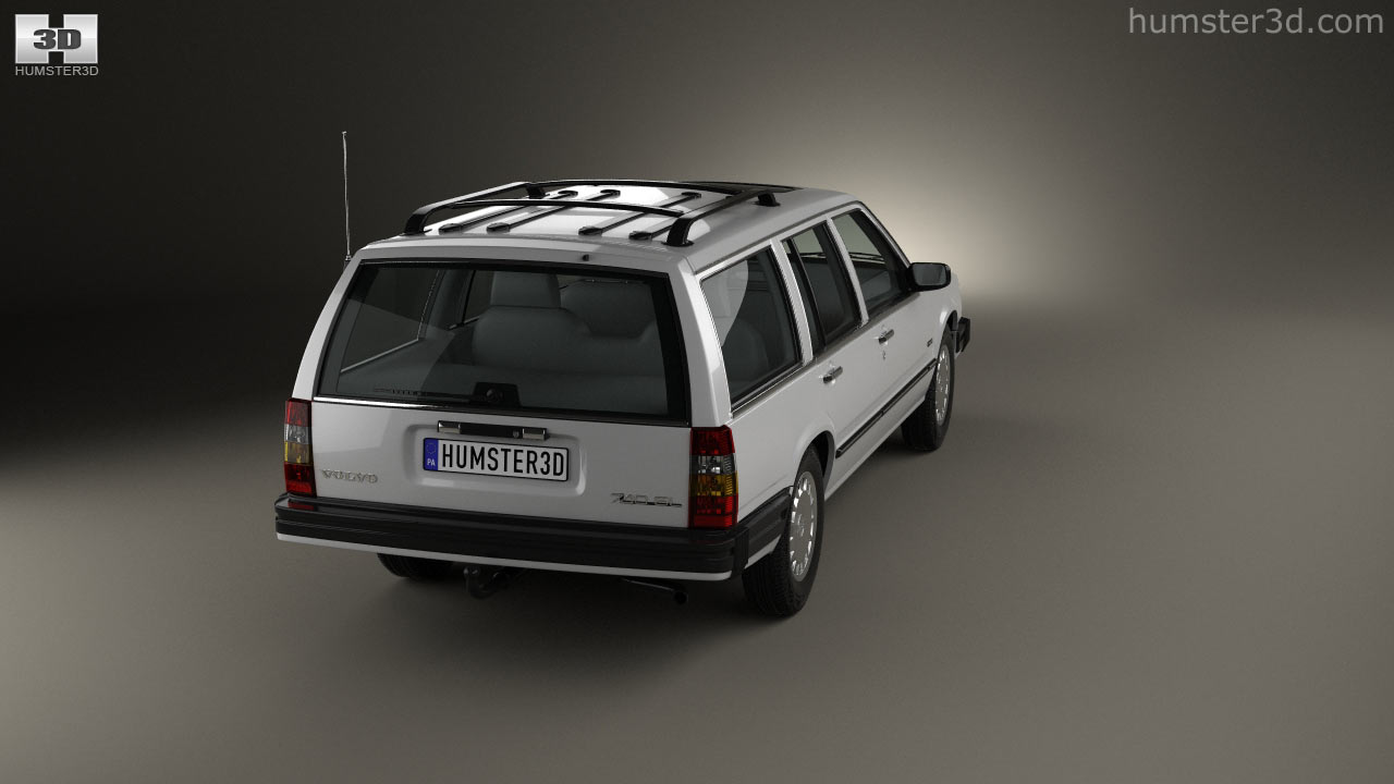 360 view of Volvo 745 kombi 1992 US 3D model - 3DModels store