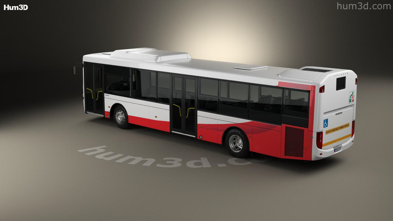 360 view of Volvo B7RLE bus 2015 3D model - 3DModels store