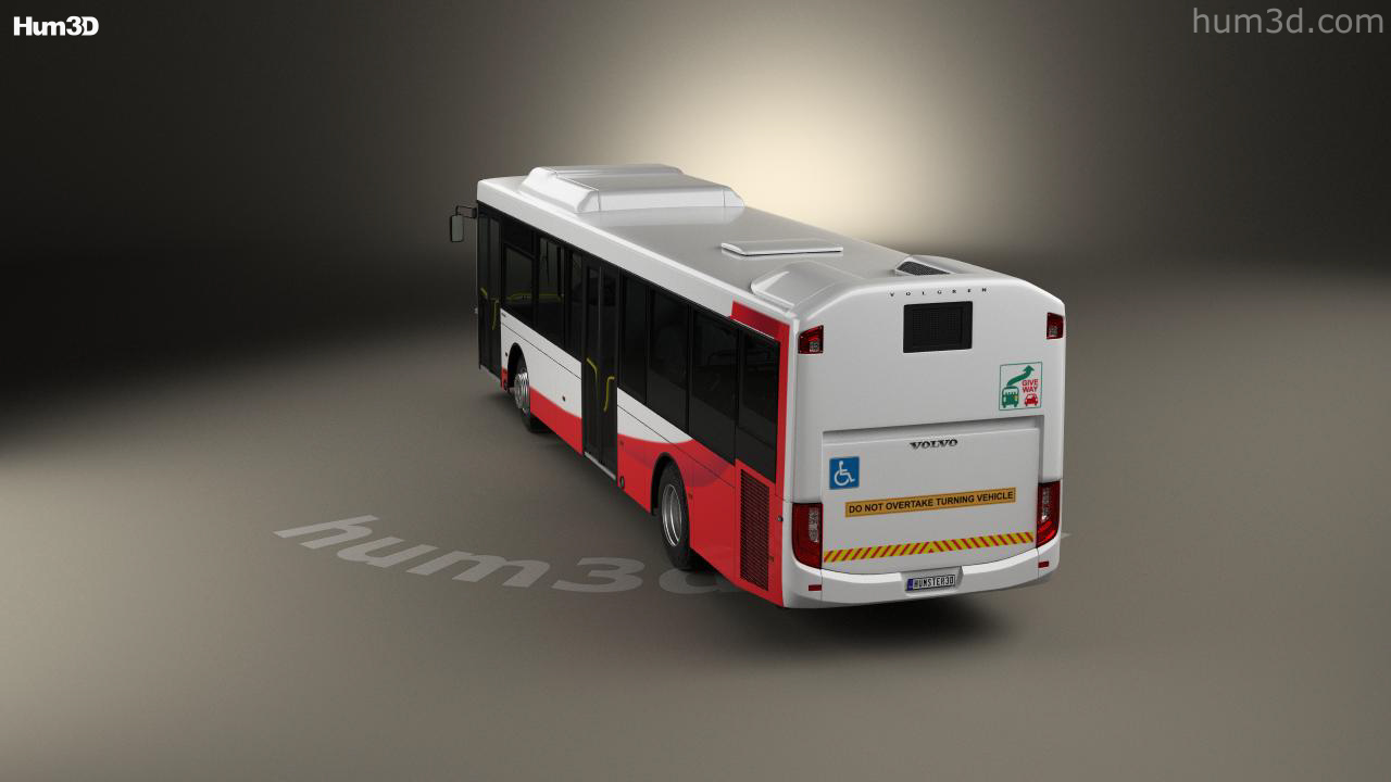 360 view of Volvo B7RLE bus 2015 3D model - 3DModels store