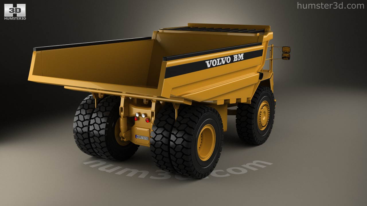 360 view of Volvo BM Kockum 565 Dump Truck 2019 3D model - 3DModels store