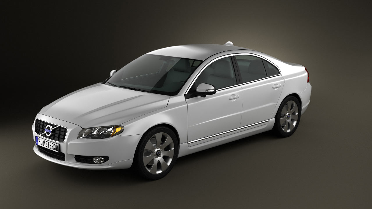 360 view of Volvo S80 2014 3D model - 3DModels store