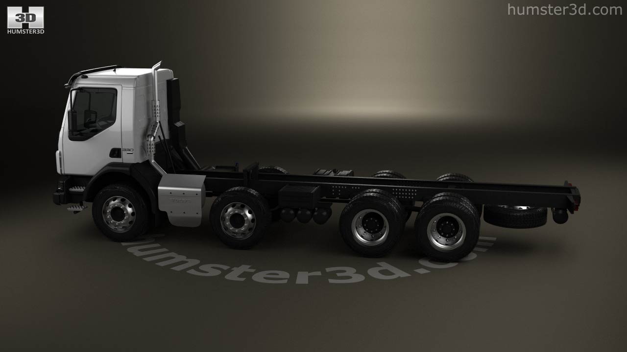 360 view of Volvo VM 270 Chassis Truck 4-axle 2017 3D model - 3DModels ...