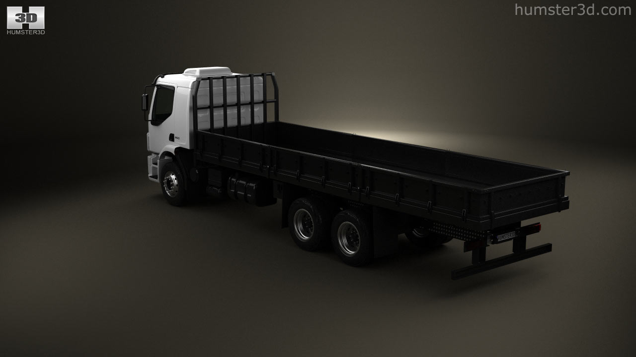 360 view of Volvo VM Flatbed Truck 2012 3D model - 3DModels store