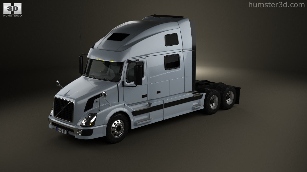 360 view of Volvo VNL Tractor Truck 2014 3D model - 3DModels store