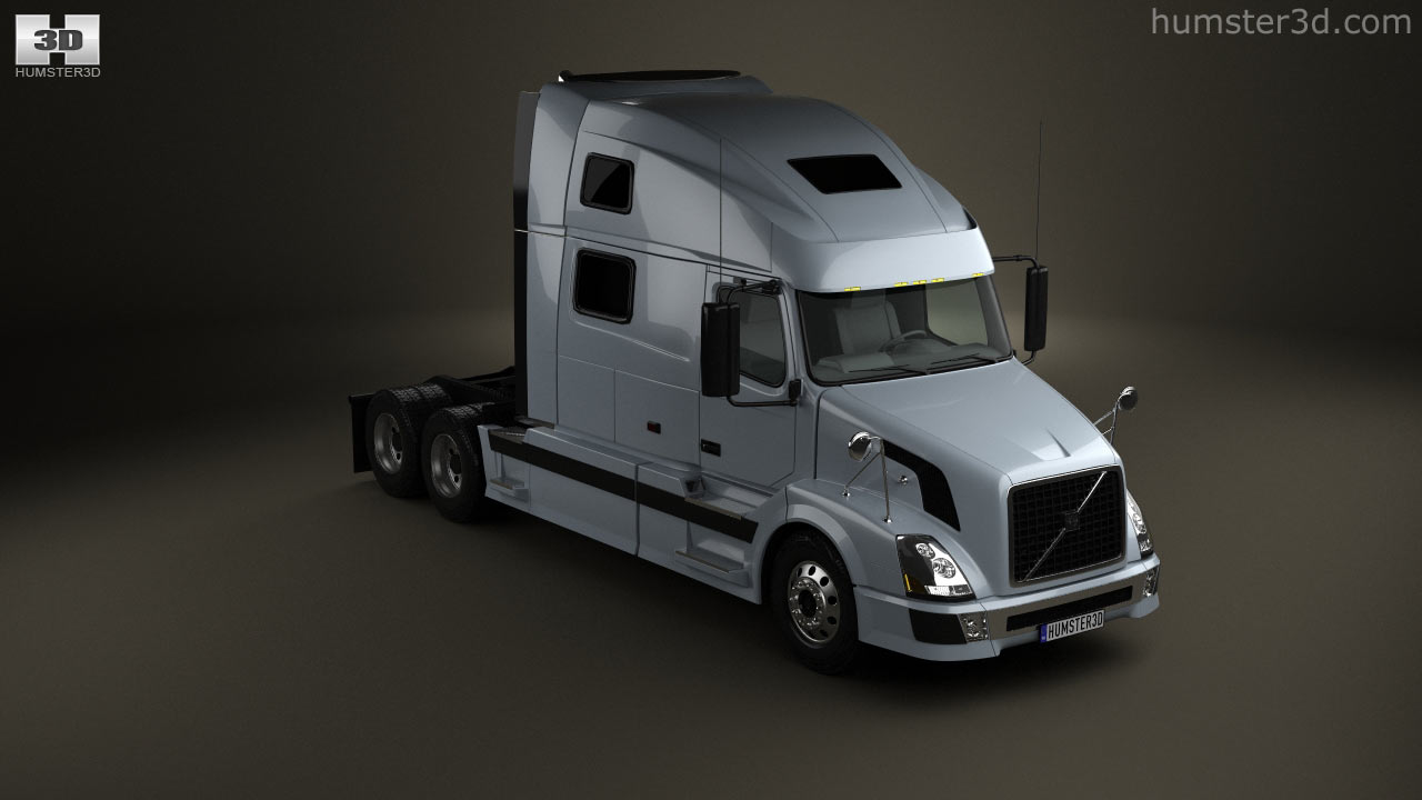 360 view of Volvo VNL Tractor Truck 2014 3D model - 3DModels store