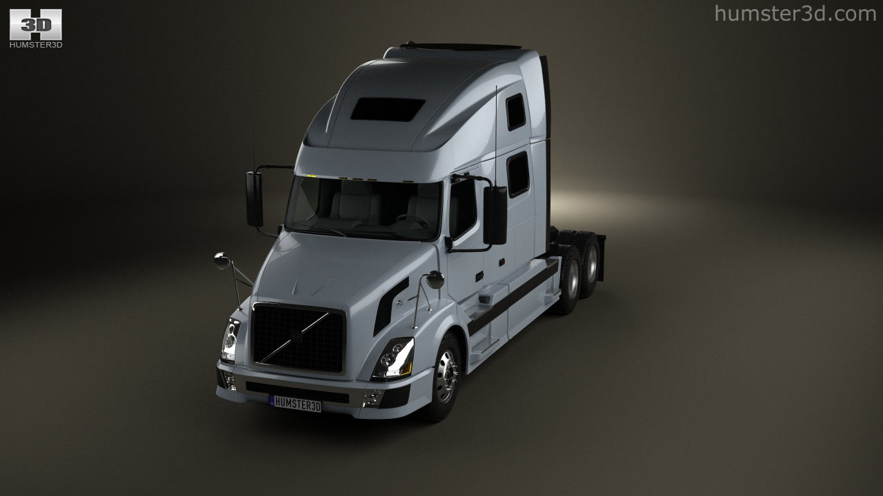 360 view of Volvo VNL Tractor Truck 2014 3D model - 3DModels store