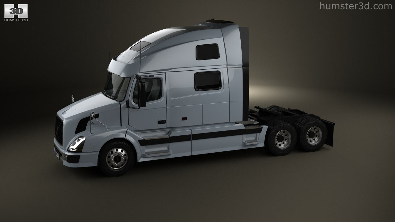 360 view of Volvo VNL Tractor Truck 2014 3D model - 3DModels store