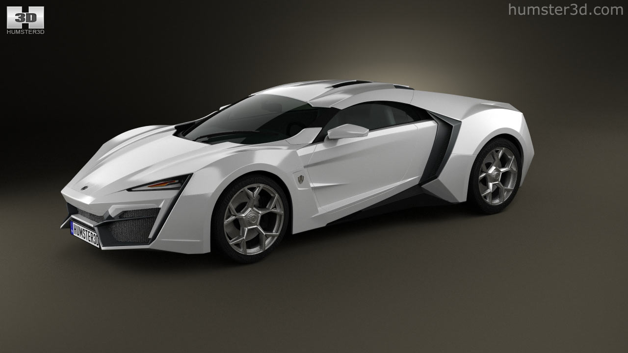 360 view of W Motors Lykan HyperSport 2014 3D model - 3DModels store