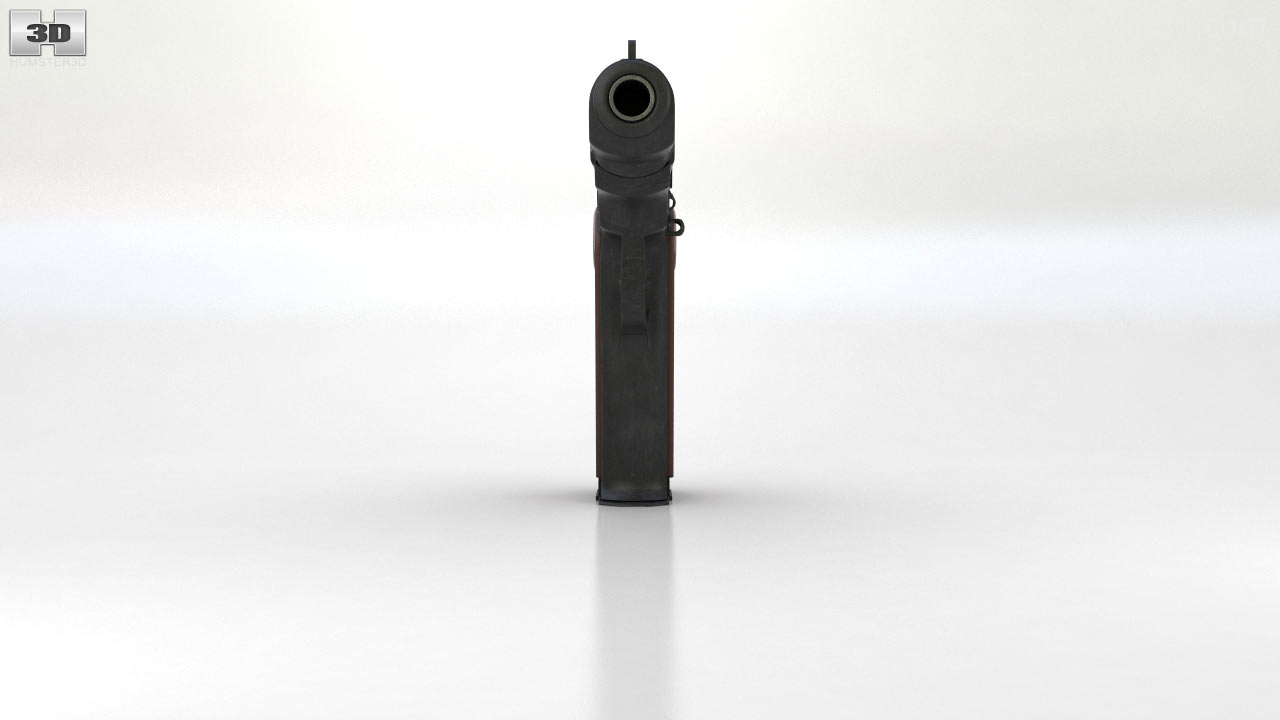 360 view of Stechkin automatic pistol 3D model - 3DModels store