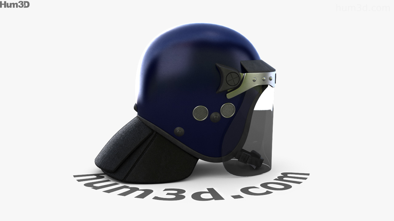 360 view of Argus APH05 Police Helmet 3D model - 3DModels store