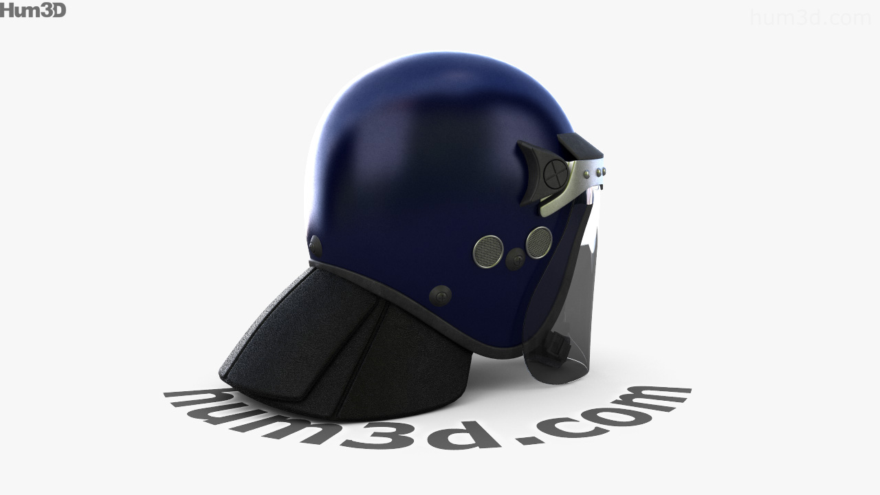 360 view of Argus APH05 Police Helmet 3D model - 3DModels store